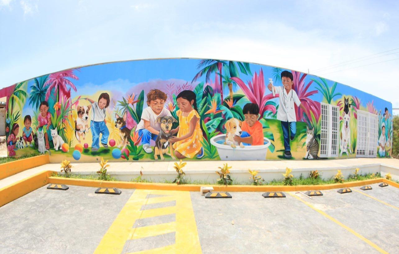 Concluye Mural Centro Bienestar Animal en Isla Mujeres: ¡Arte ...